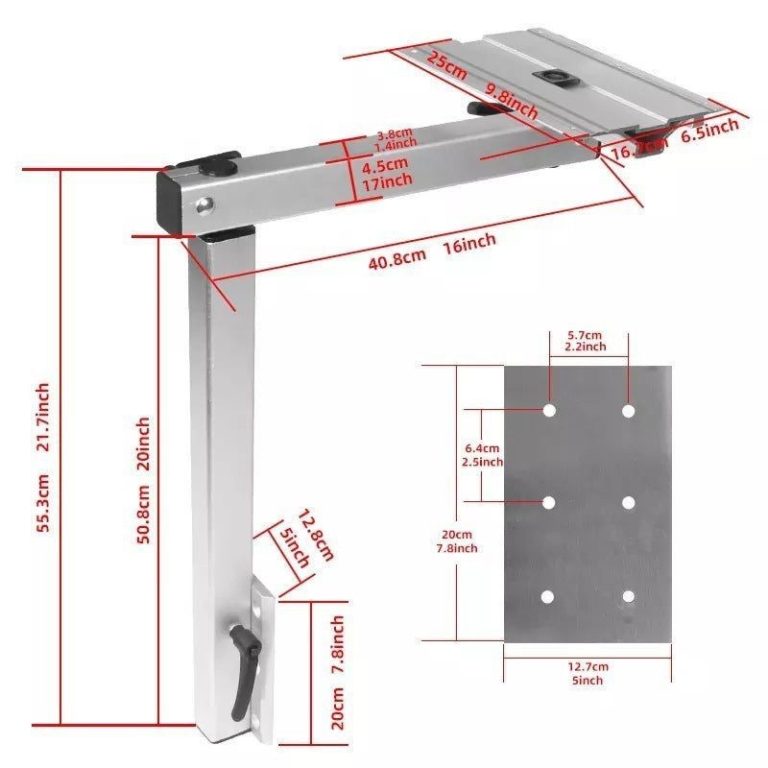 Lagun Style RV Table Leg Kit - Silver | Caravan & RV Parts & Accessories NZ