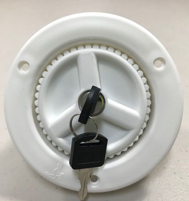 Lockable Water Filler 25mm - White | Caravan & RV Parts & Accessories NZ