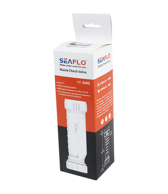 SeaFlo PVC Waste Water Check Valve White | Caravan & RV Parts & Accessories NZ